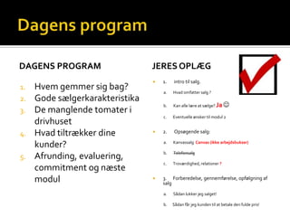 Optimer din salgsindsats - modul 1 | PPT