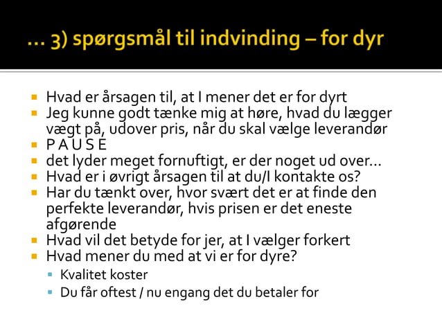 Optimer din salgsindsats, modul 2 | PPT