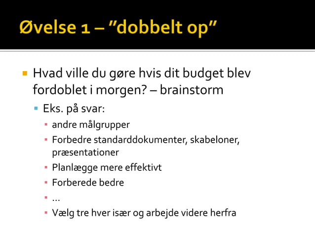 Optimer din salgsindsats, modul 3 | PPT