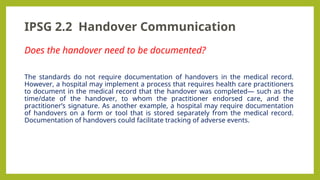 JCI STANDARDS INTERPRETATION for hospital | PPT