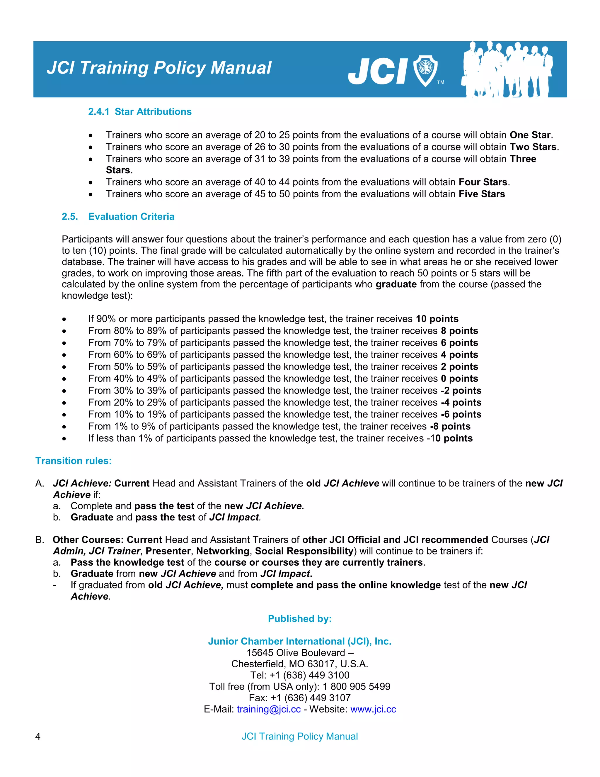Jci training policy manual eng 2013-01 | PDF