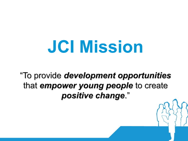 Jci vision, mission and creed slides-eng | PPT | Christianity | Religion & Spirituality