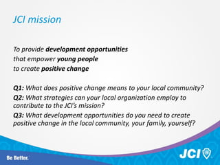 JCI vision and strategy - presentation | PPT