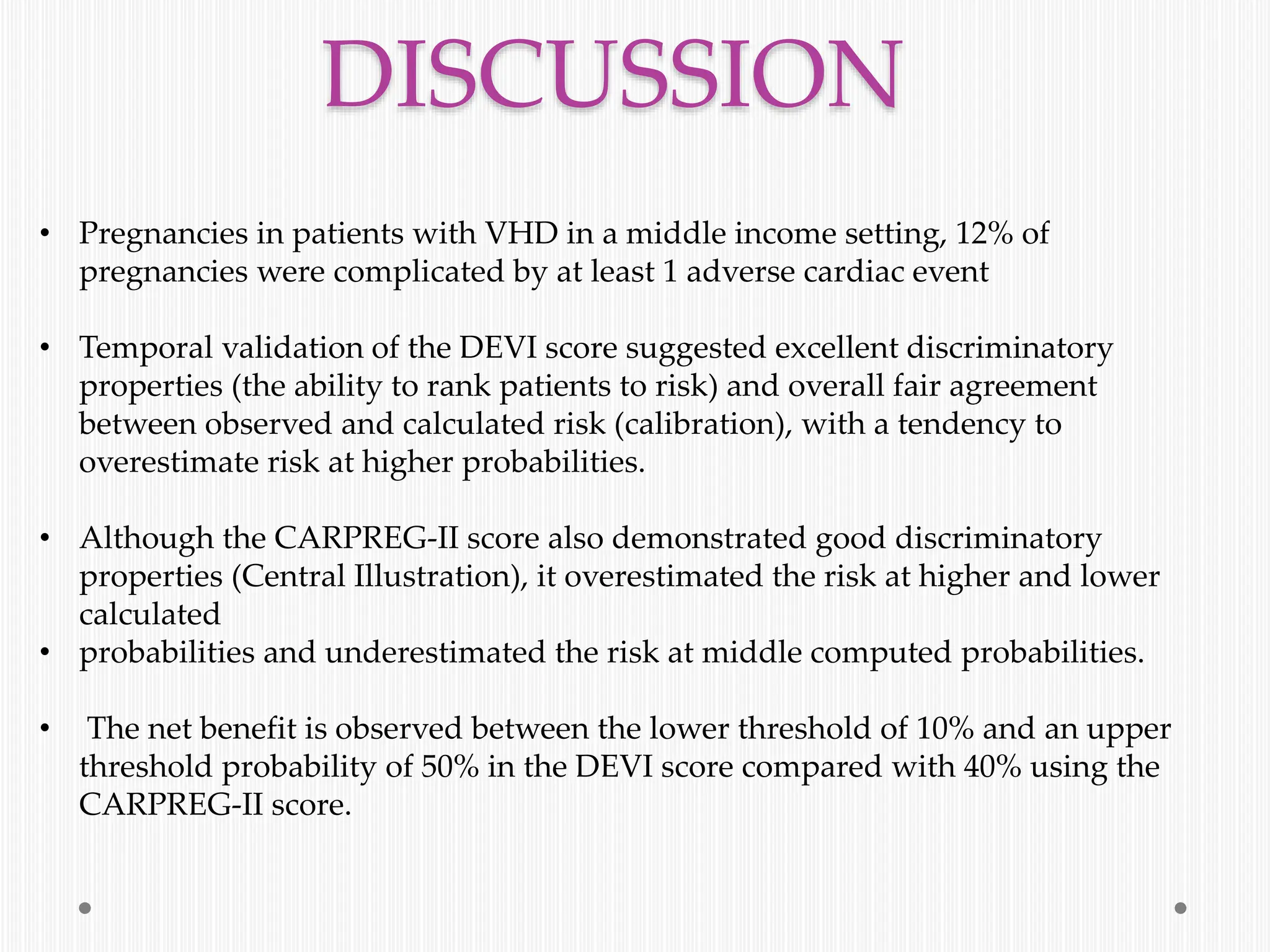 Risk stratification for cardiac events in pregnant women with valvular ...
