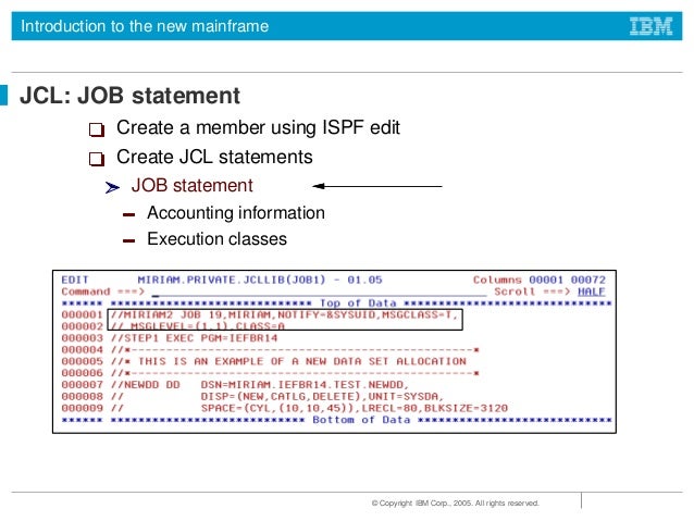 JCL MAINFRAMES