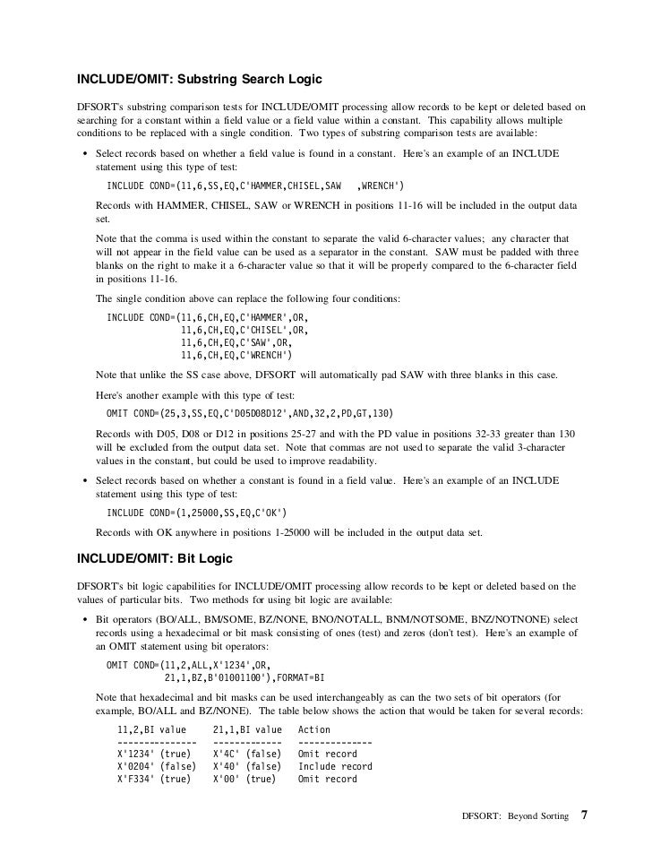 Jcl Beyond Dfsort
