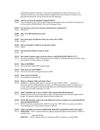 Jcl faqs | DOC | Programming Languages | Computing