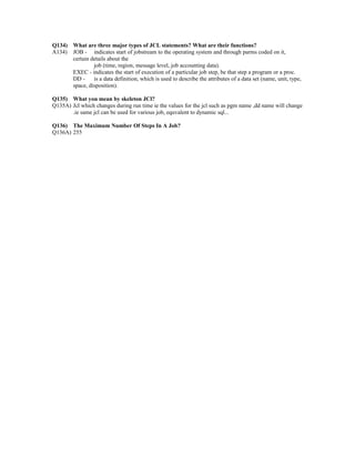 Jcl faqs | DOC | Programming Languages | Computing