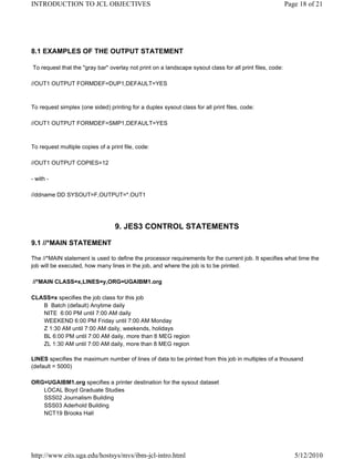 JCL FOR FRESHERS | PDF