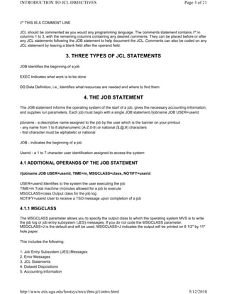 JCL FOR FRESHERS | PDF