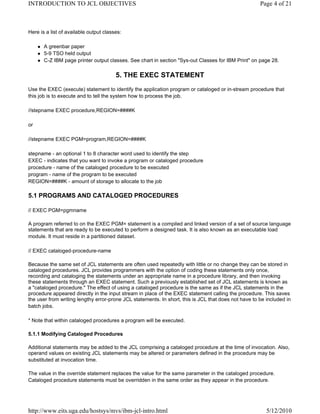 JCL FOR FRESHERS | PDF