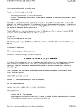 JCL FOR FRESHERS | PDF