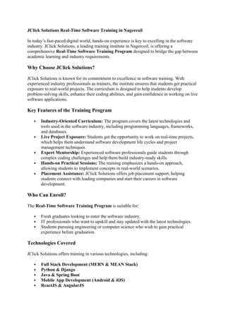 Machine Learning Training Centre In nagercoil | DOCX