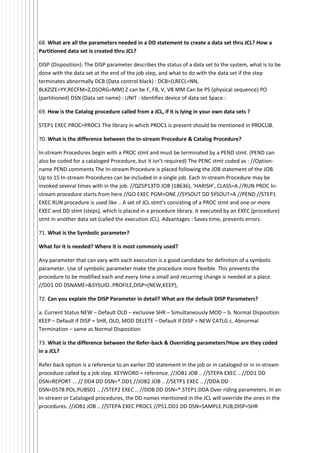 Jcl interview questions | DOC