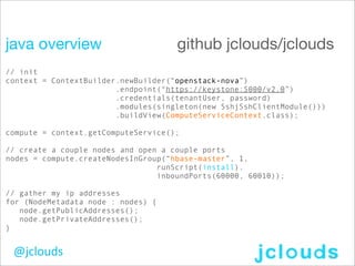 jclouds High Level Overview by Adrian Cole | PPT