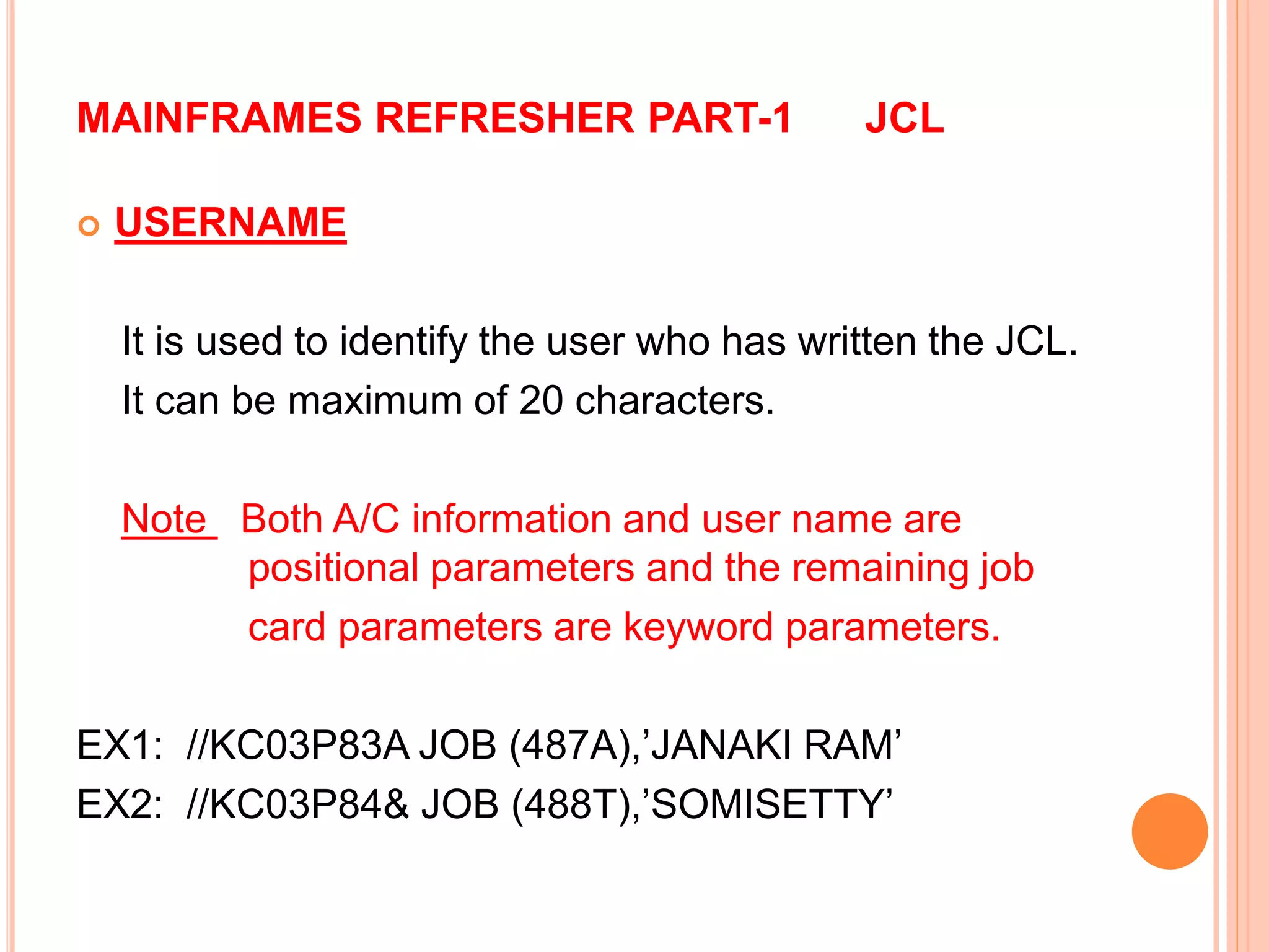 Mainframe JCL Part - 1 | PPTX