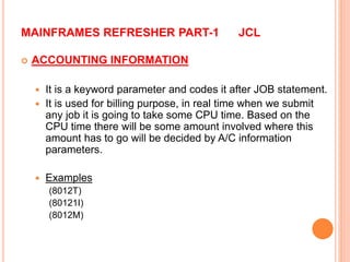 Mainframe JCL Part - 1 | PPTX