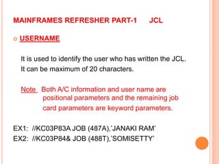 Mainframe JCL Part - 1 | PPTX