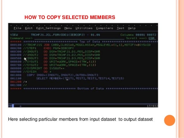 Jcl Utilities Iebcopy 