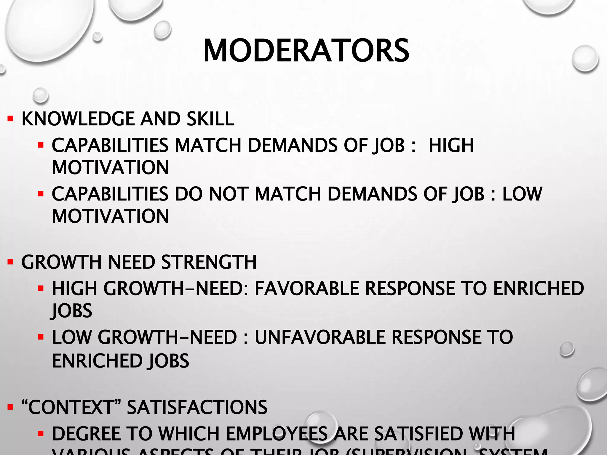 Job characteristics model (JCM) | PPTX