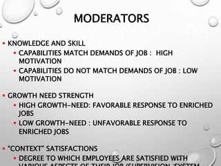 Job characteristics model (JCM) | PPTX