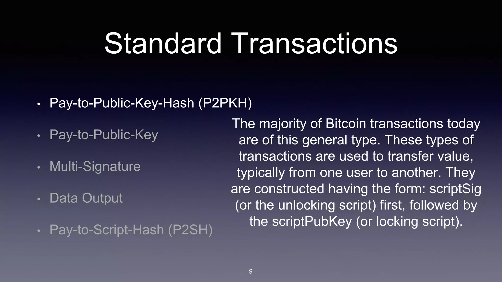 Bitcoin Transactions Examples | PPTX