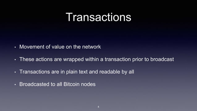Bitcoin Transactions Examples | PPTX