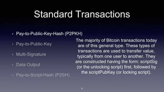 Bitcoin Transactions Examples | PPTX