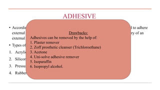 Journal club presentation on maxillofacial retention | PPTX