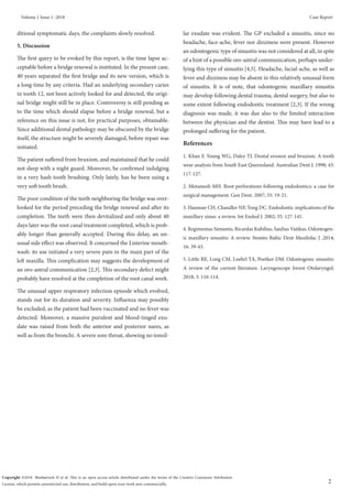 Odontogenic Maxillary Sinusitis – Report of a Case | PDF