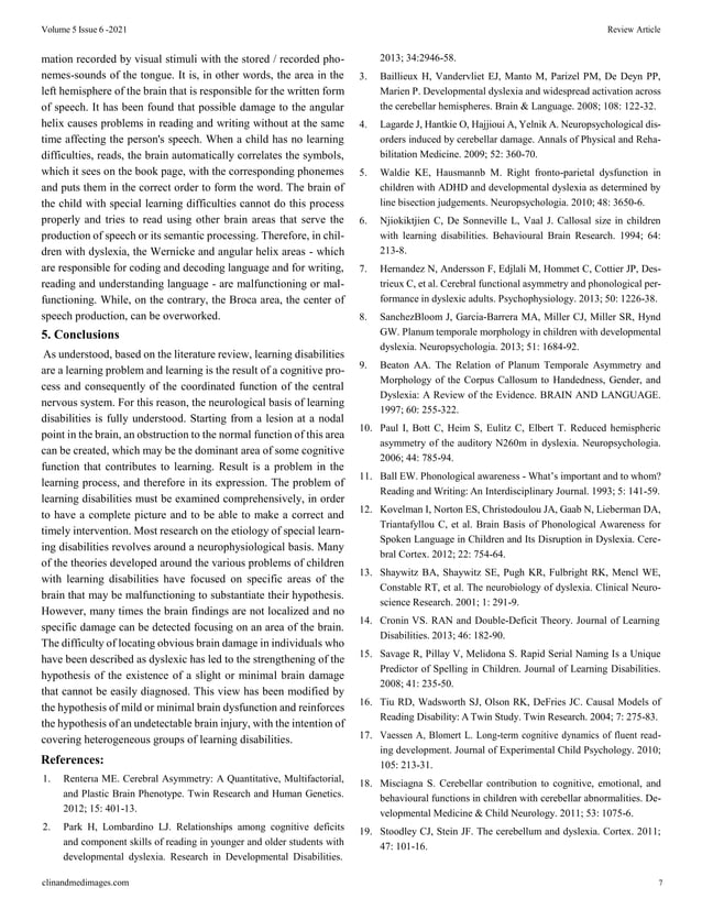 Theories on the Brain Function of People with Learning Disabilities ...