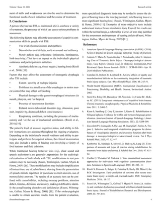Evaluation After Traumatic Brain Injuries (TBI) | PDF