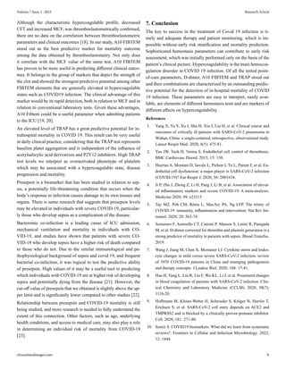 The Coagulation Profile Monitoring of COVID-19 Patients with Standard ...