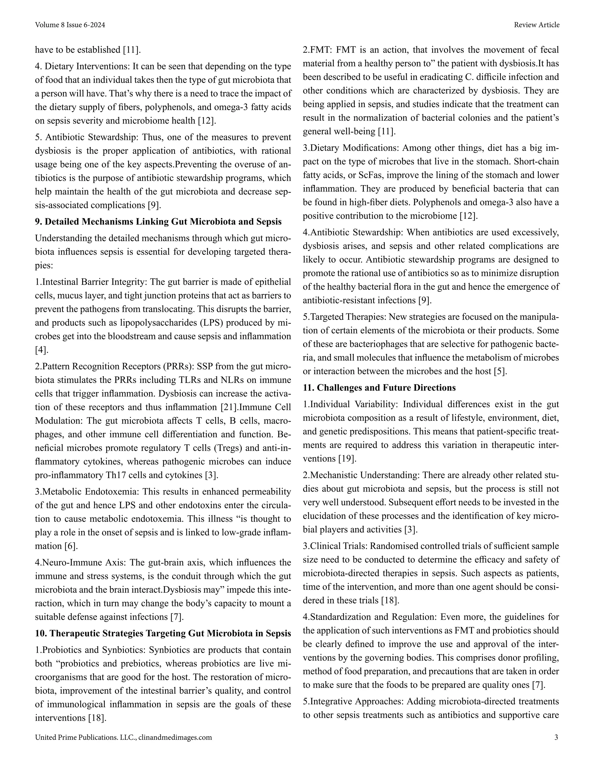 From Belly to Bedside: The Gut Microbiota’s Influence on Septic Shock: A Review Article | PDF