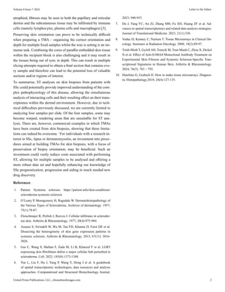 Maximising Efficiency of Spatial Transcriptomics in Scleroderma ...