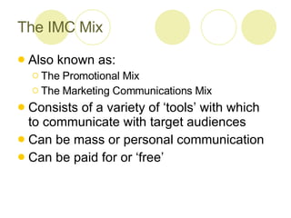 Jc Mk261 Imc Presentation | PPT | Marketing and Advertising | Business