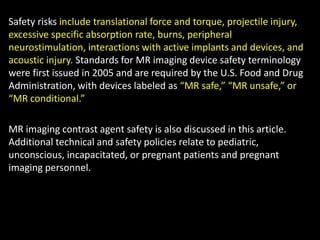 MRI safety | PPTX