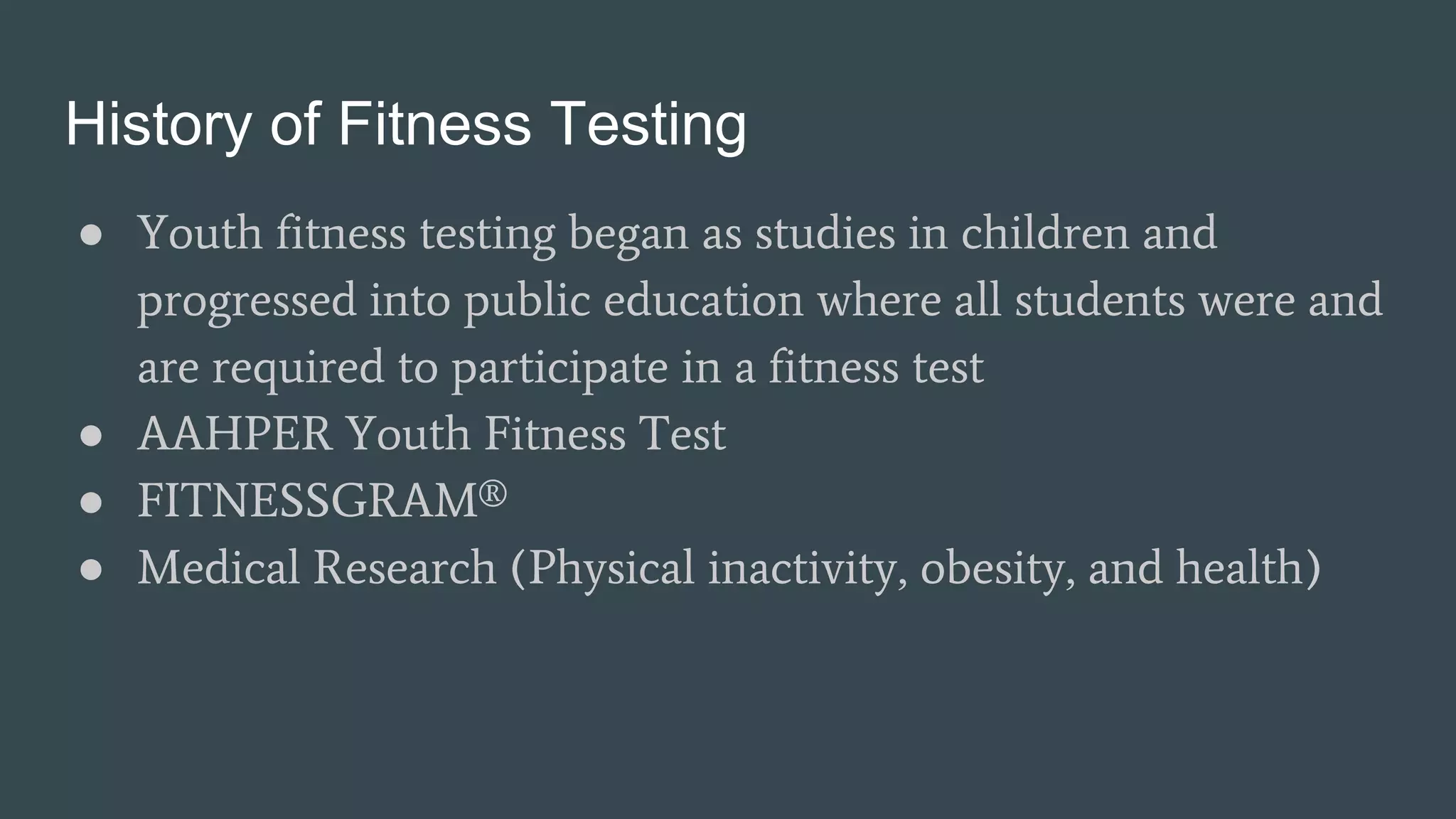 Fitness testing | PPT