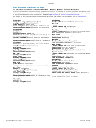 Total Body Irradiation or Chemotherapy Conditioning in Childhood ALL: A ...