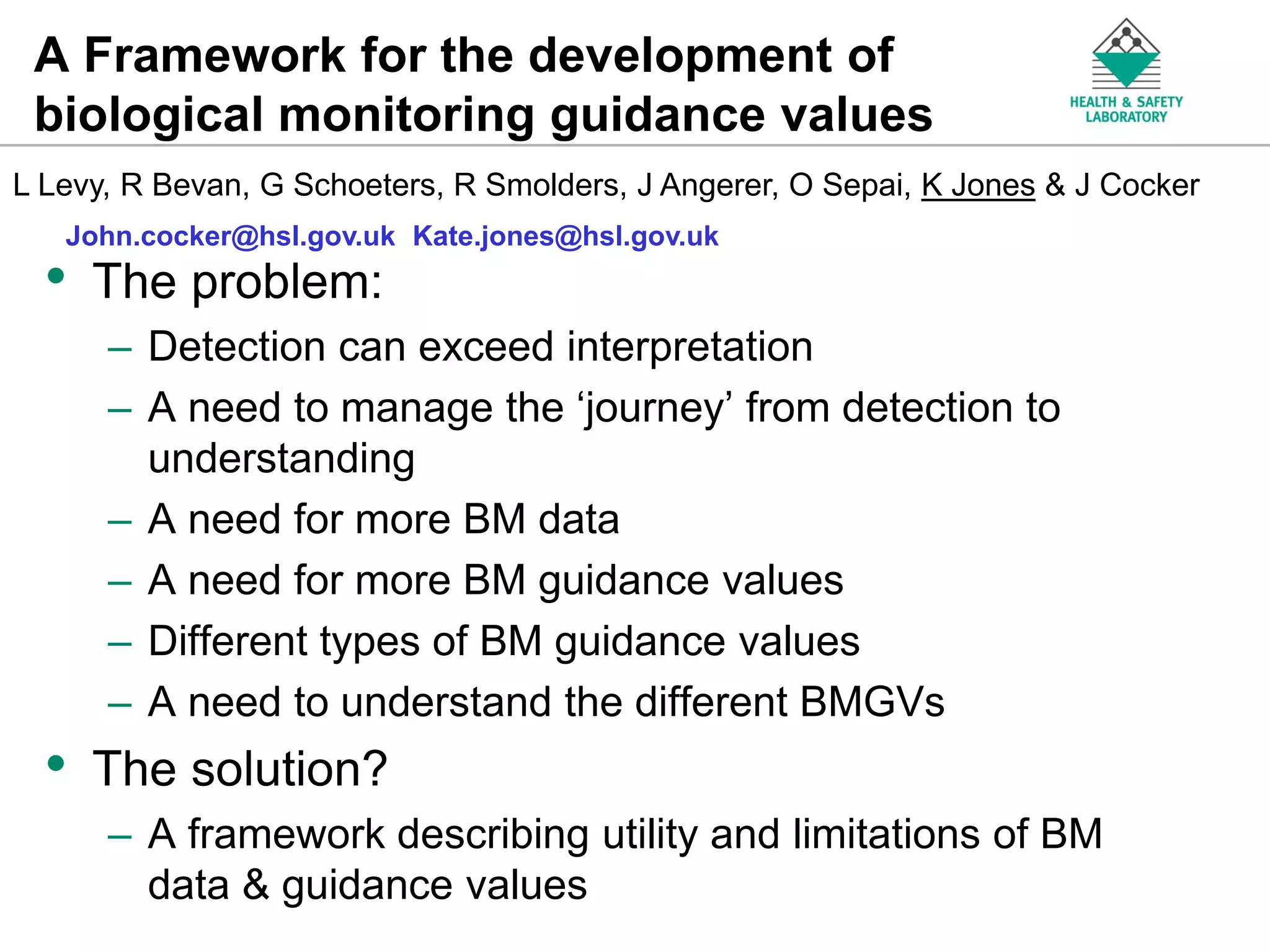 John Cocker A Framework For The Development And Application Of John Cocker A Framework For The Development And Application Of