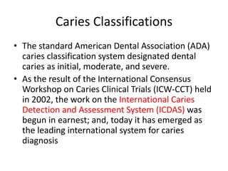 Jc on caries diagnostic tools | PPTX