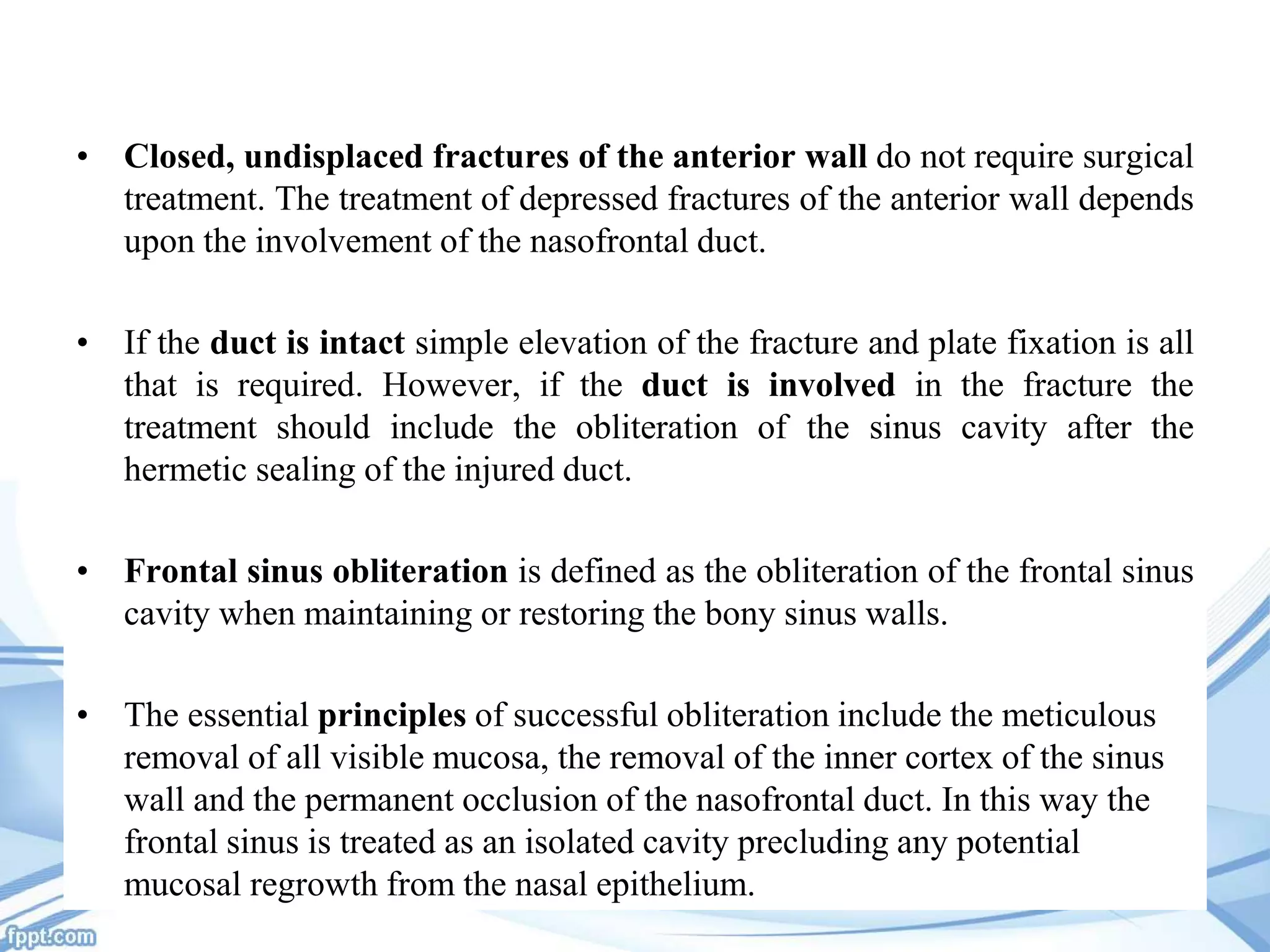 Jc on frontal fracture | PPTX
