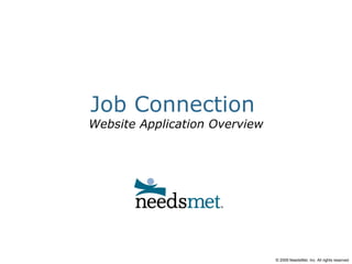 Job Connection Overview | PPT | Resume Writing and Advice | Job Search