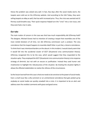 Jc penney crisis management | PDF