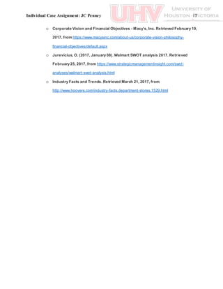 JC penney | DOCX | Retail Industry | Industries