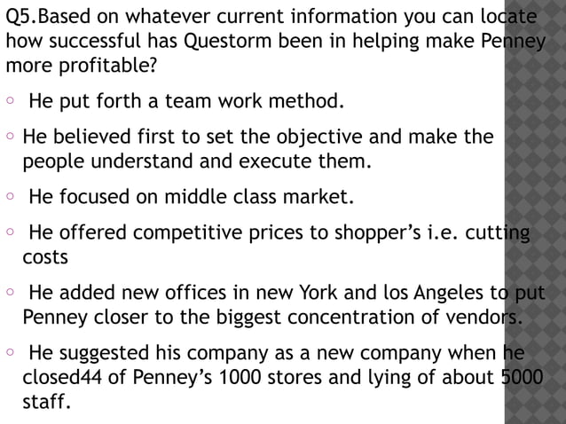Jc penney case study | ODP