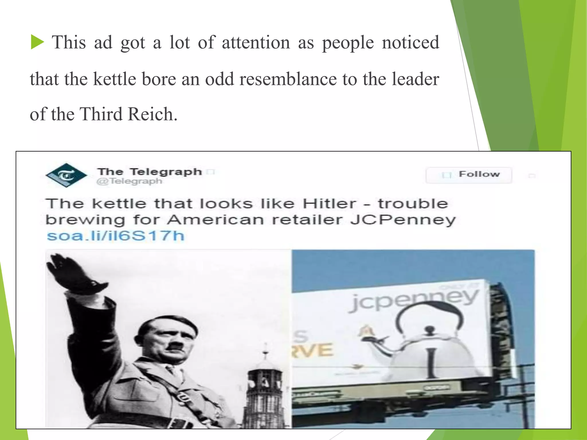 Jc penney’s hitler teapot debacle | PPTX