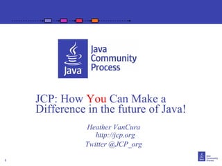 JCP How to Participate @ JavaOne Russia | PPT