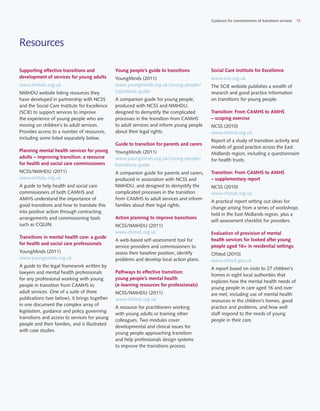 Guidance for commissioners of mental health services for young people ...