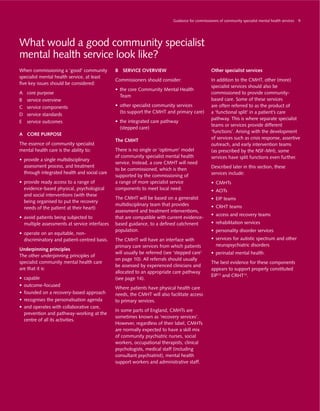 Guidance for commissioners of community specialist mental health ...
